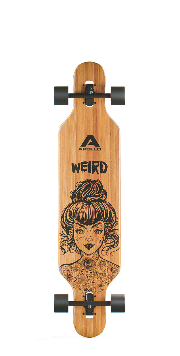 Apollo Longboard Skateboard 39" - Weird – Apollo Pro Sports