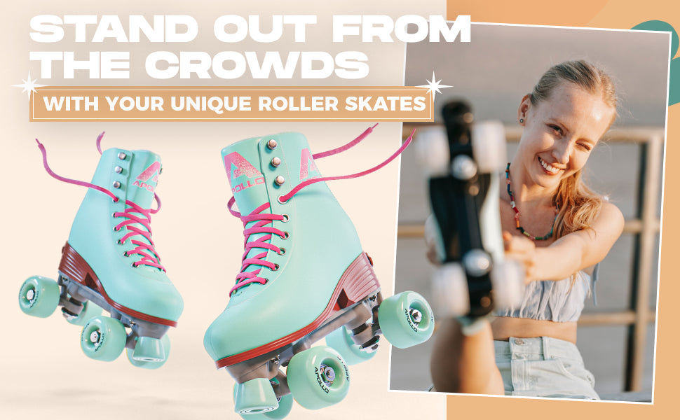 APOLLO Roller Skates Women & Girls - Funky – Apollo Pro Sports