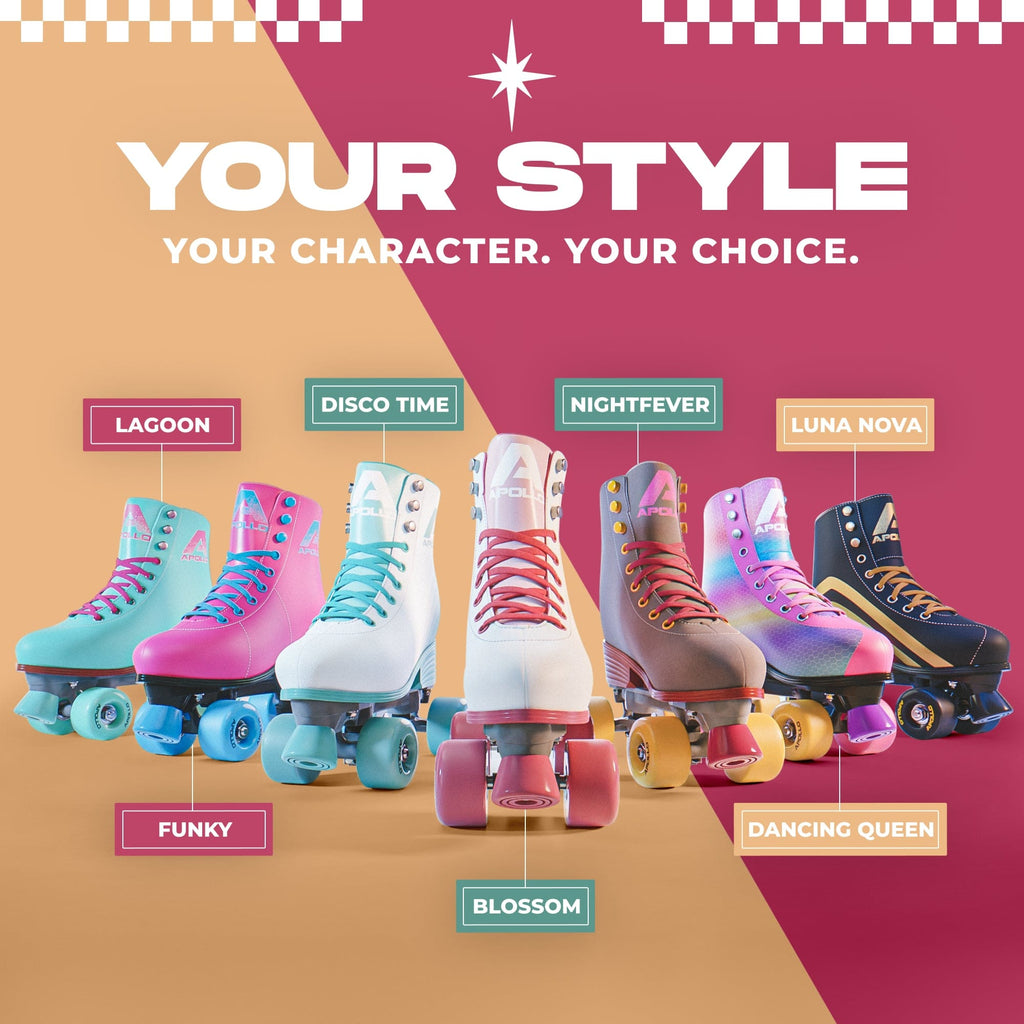 APOLLO Roller Skates Women & Girls - Funky – Apollo Pro Sports